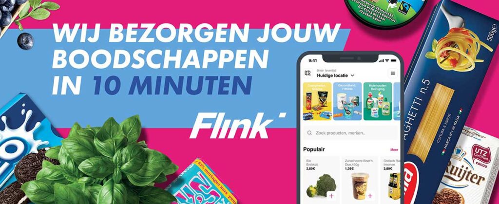 Flink boodschappen binnen 10 minuten thuisbezorgen | Alle info + acties
